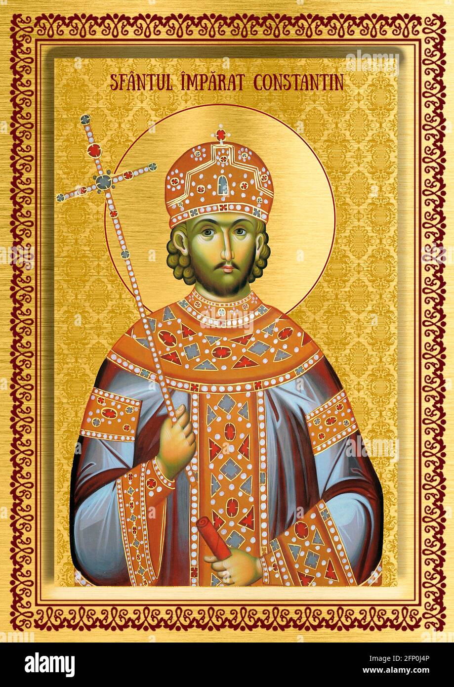 Orthodox byzantine iconography Stock Photo - Alamy