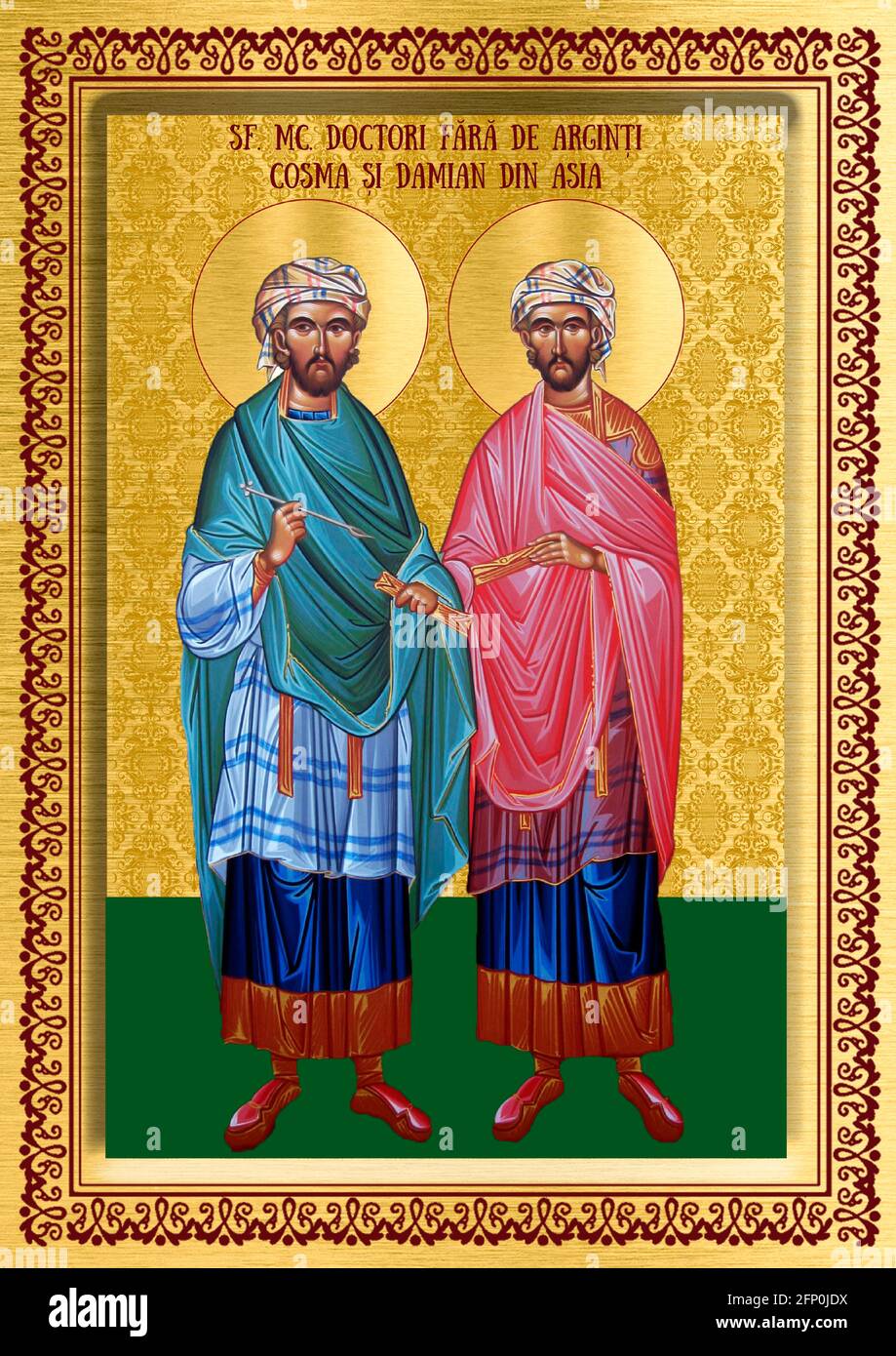 Orthodox byzantine iconography Stock Photo - Alamy