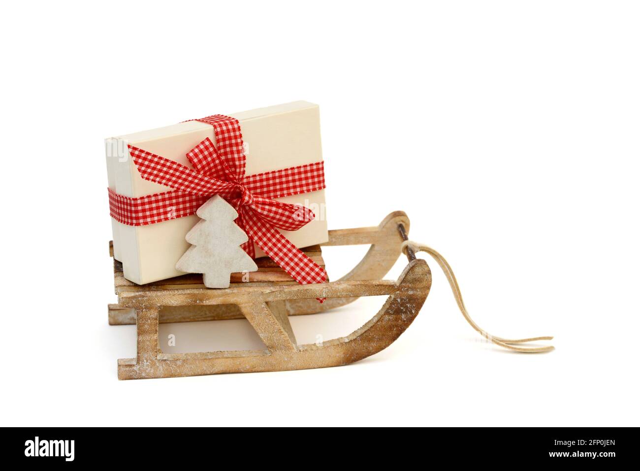 Isolated christmas sledge on hi-res stock photography and images - Alamy