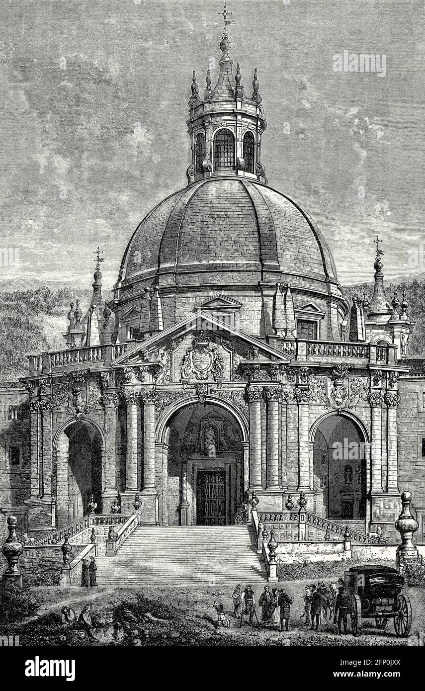 The Sanctuary of Ignatius of Loyola, Azpeitia, Spain, 19th century ...