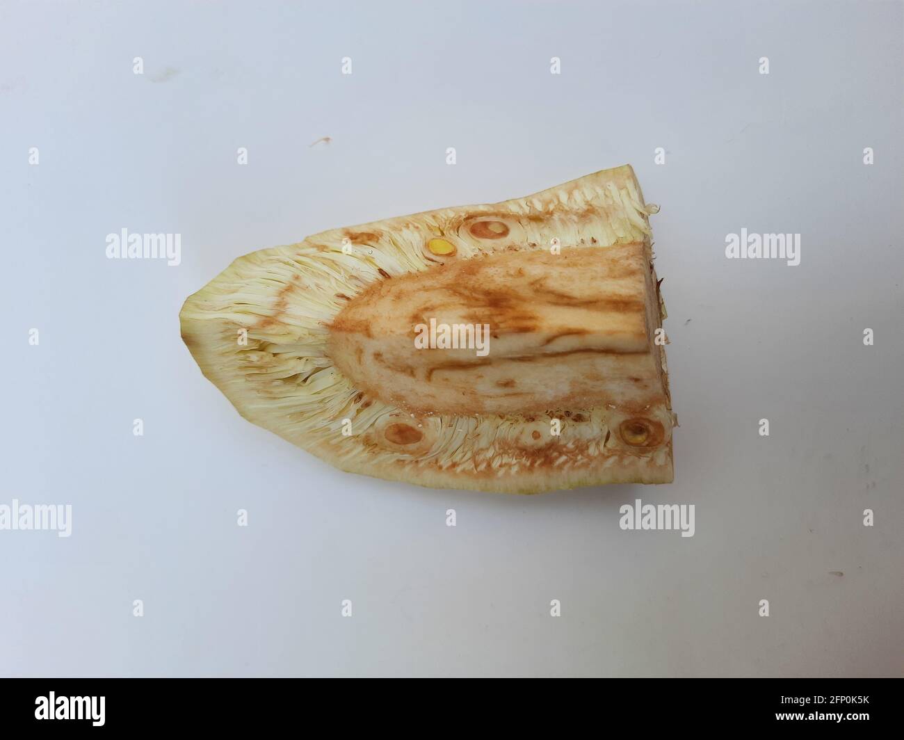 Top view of the sweet and tasty jackfruit on the white surface Stock ...