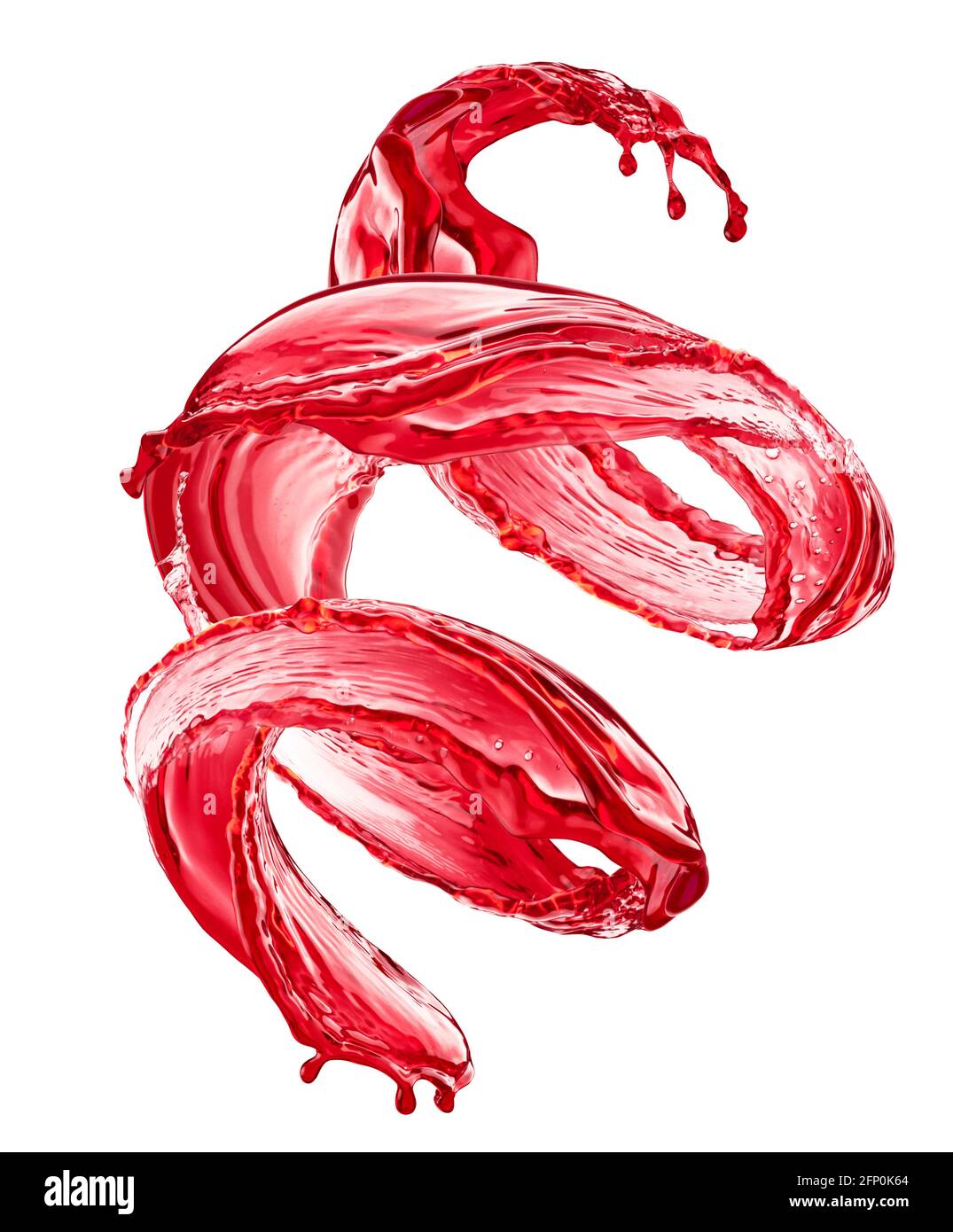 Berry juice splash, swirl of fruit and berry compote splashing isolated ...