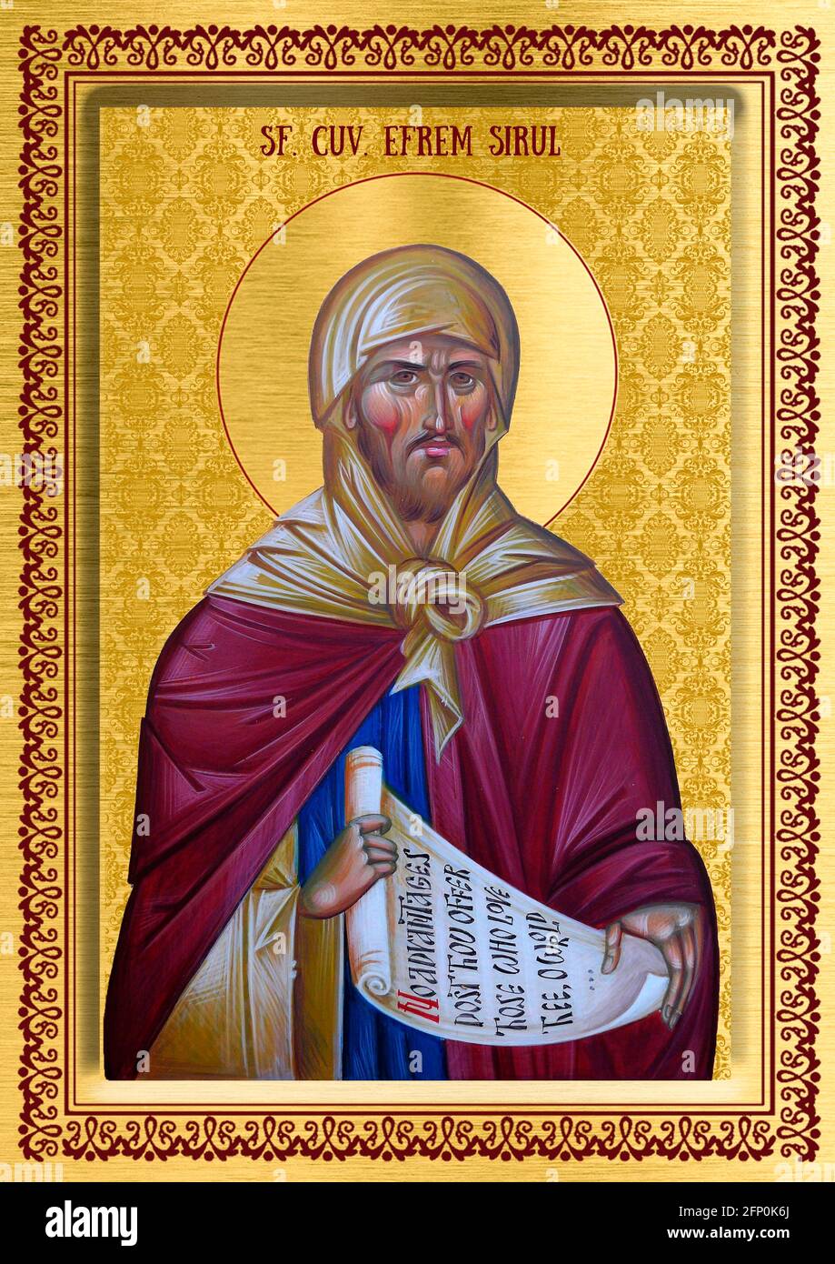 Orthodox byzantine iconography Stock Photo - Alamy