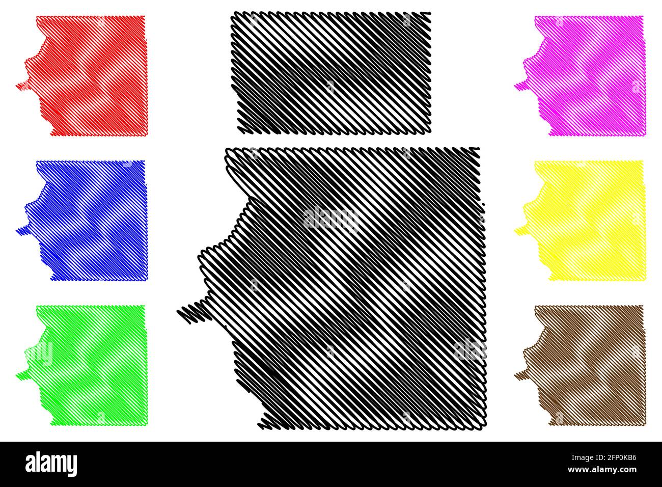 Brule and Bennett County, State of South Dakota (U.S. county, United ...