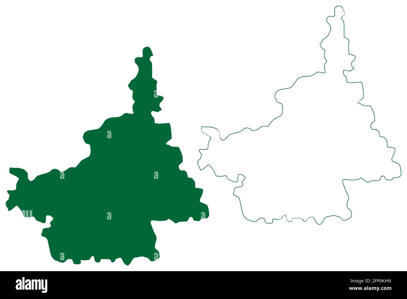 Agar Malwa district (Madhya Pradesh State, Ujjain division, Republic of India) map vector ...