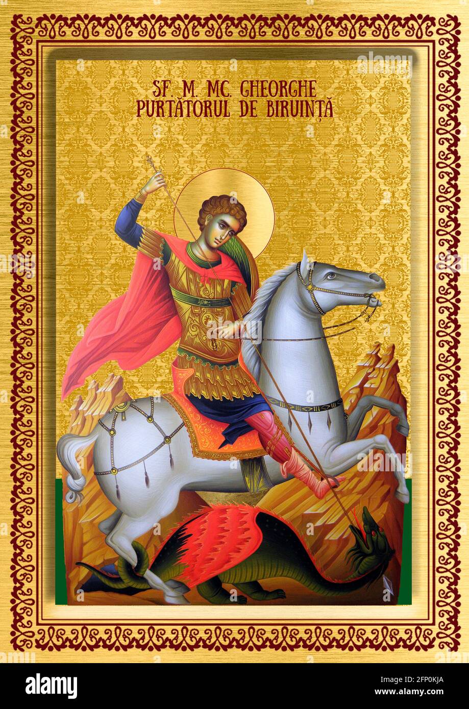 Orthodox byzantine iconography Stock Photo - Alamy