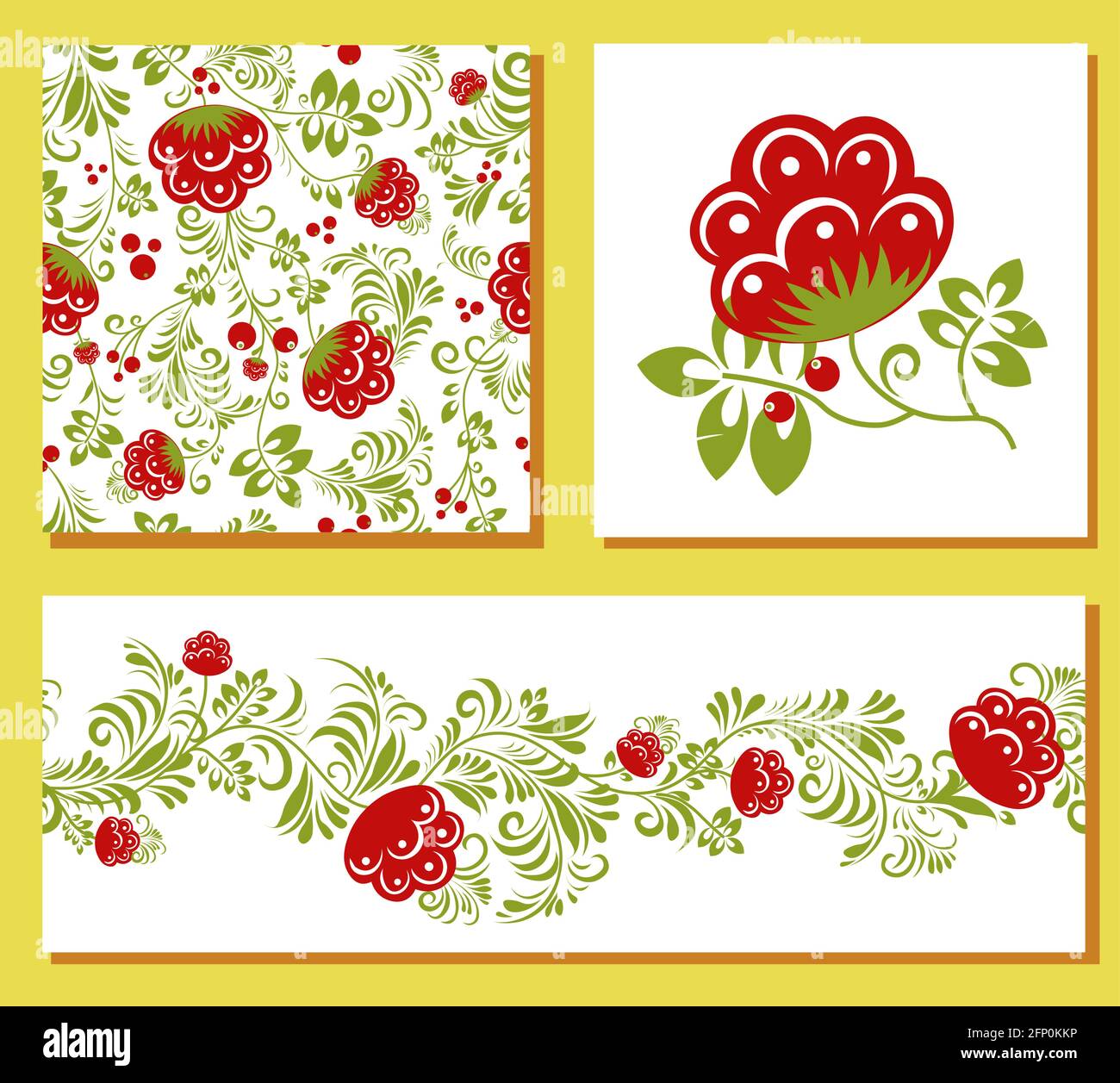 ethnic Ukrainian pattern. Petrikovskaya painting. Traditional Ukrainian ...