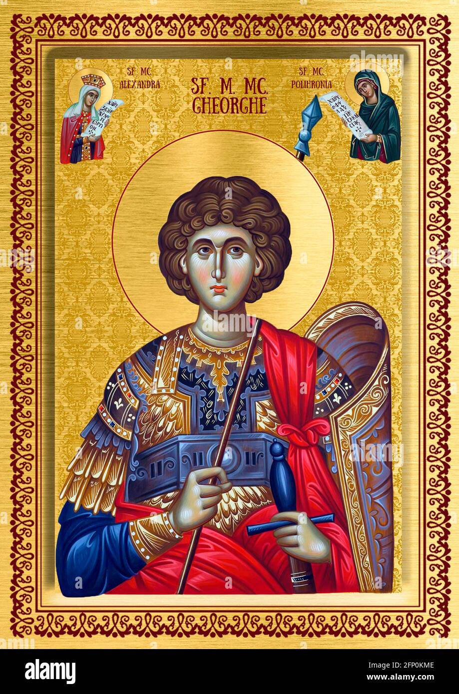 Orthodox byzantine iconography Stock Photo - Alamy