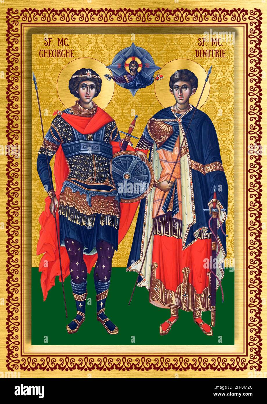 Orthodox byzantine iconography Stock Photo - Alamy