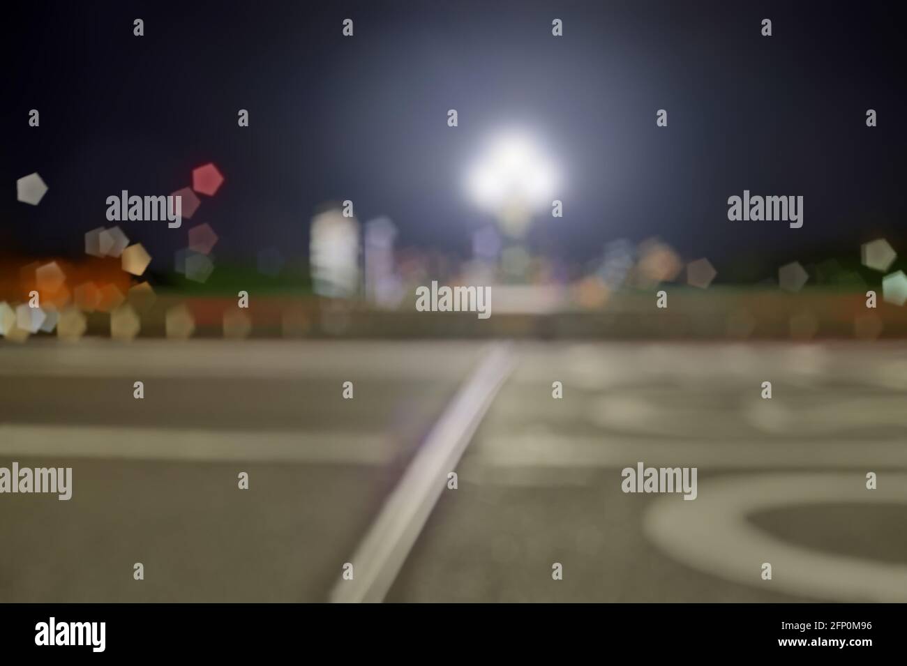 Blurred soft focus background of architecture at night. Abstract ...