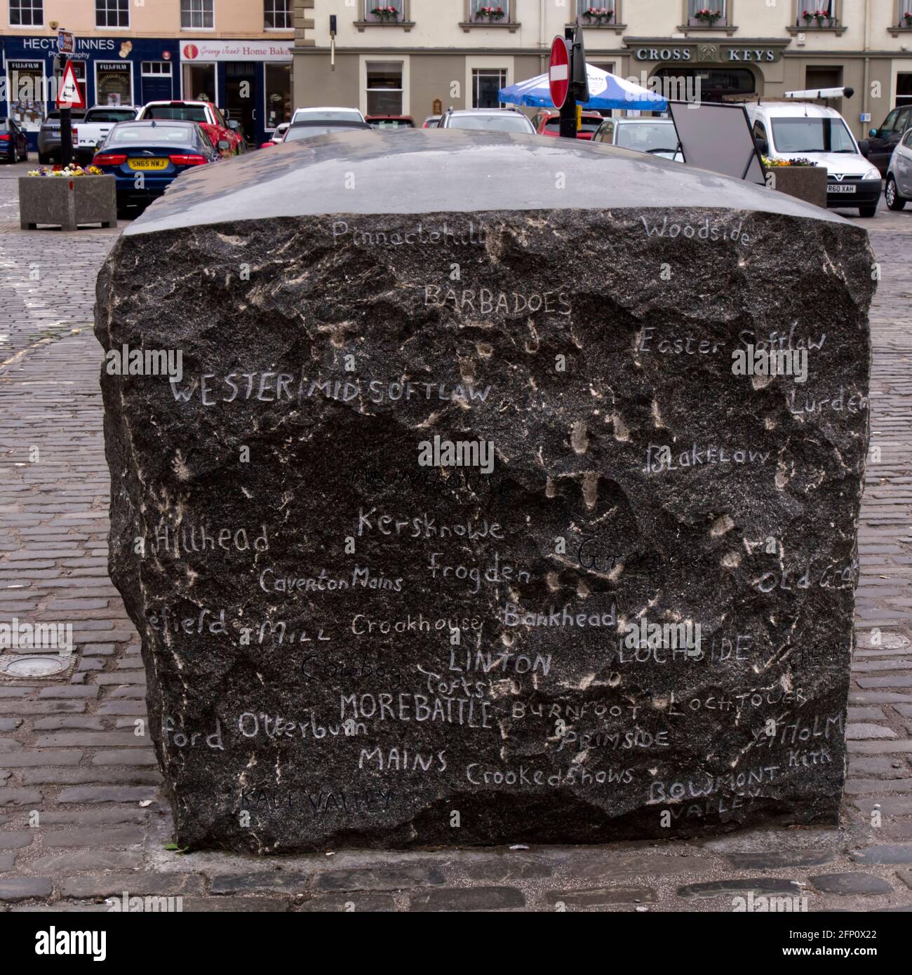 The Kelsae Stane (Stone) by sculptor Jake Harvey, Kelso,Scottish ...