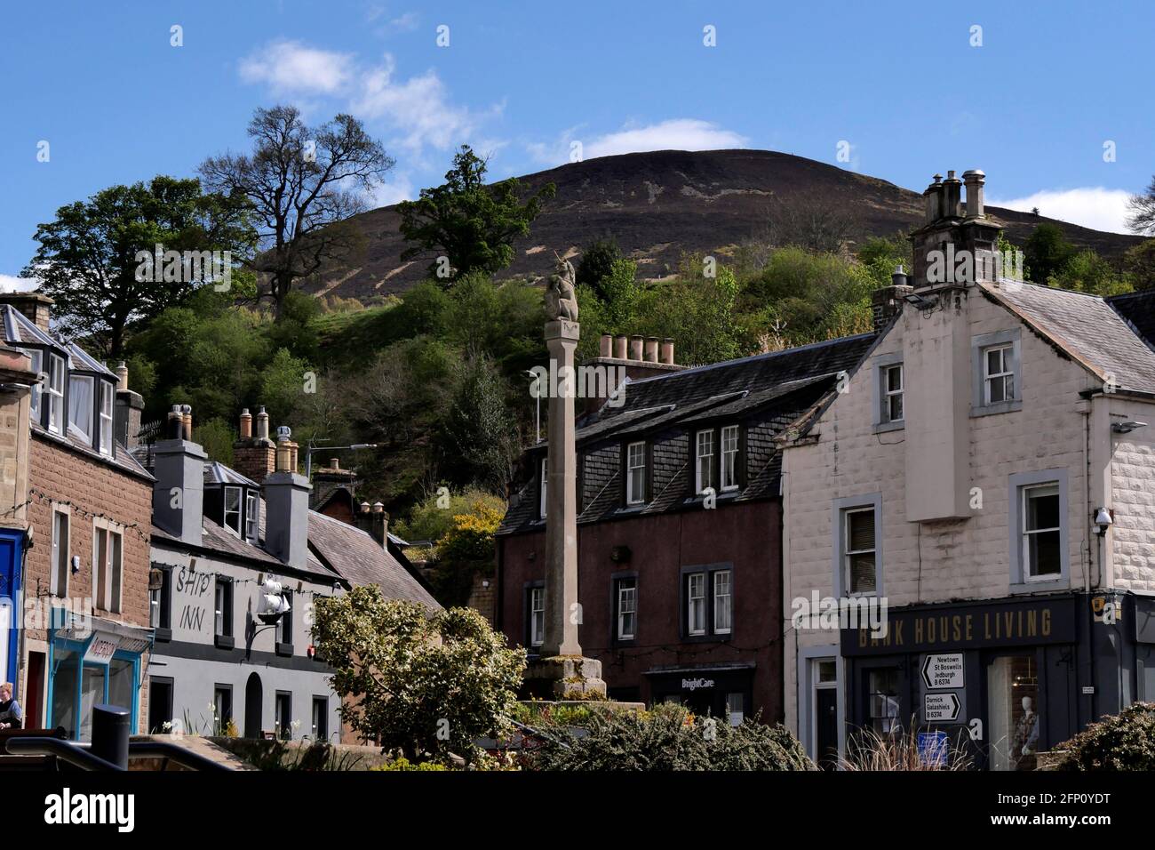 Melrose town centre borders scotland hi-res stock photography and ...