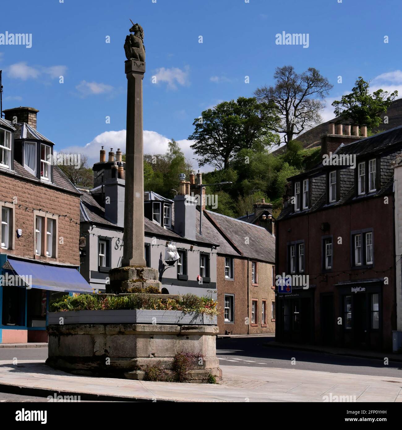 Melrose town centre borders scotland hi-res stock photography and ...