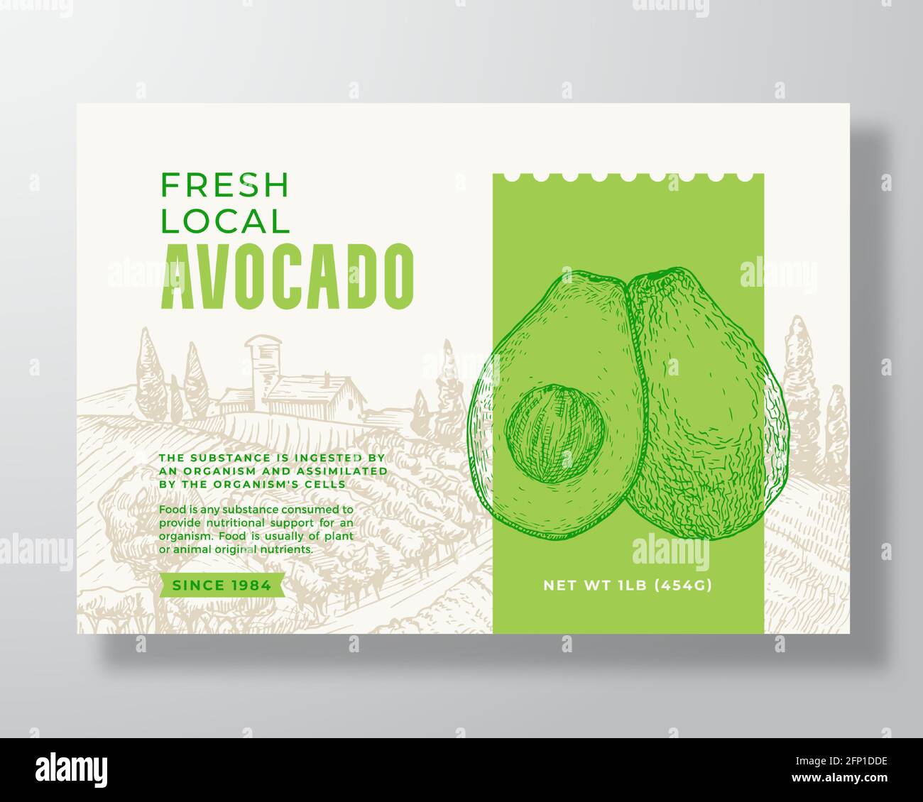 Vegetables Food Label Template. Abstract Vector Packaging Design Layout ...