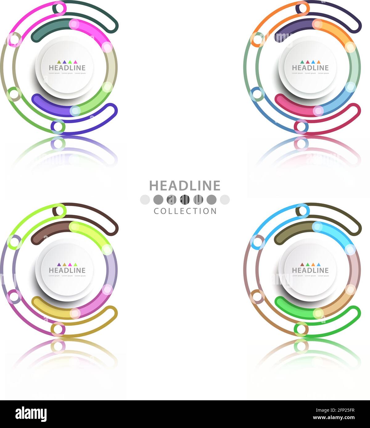 Brochure header colorful layout background template design collection ...