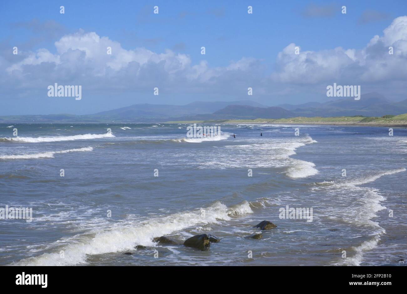 Harlech Beach Wales Stock Photo - Alamy