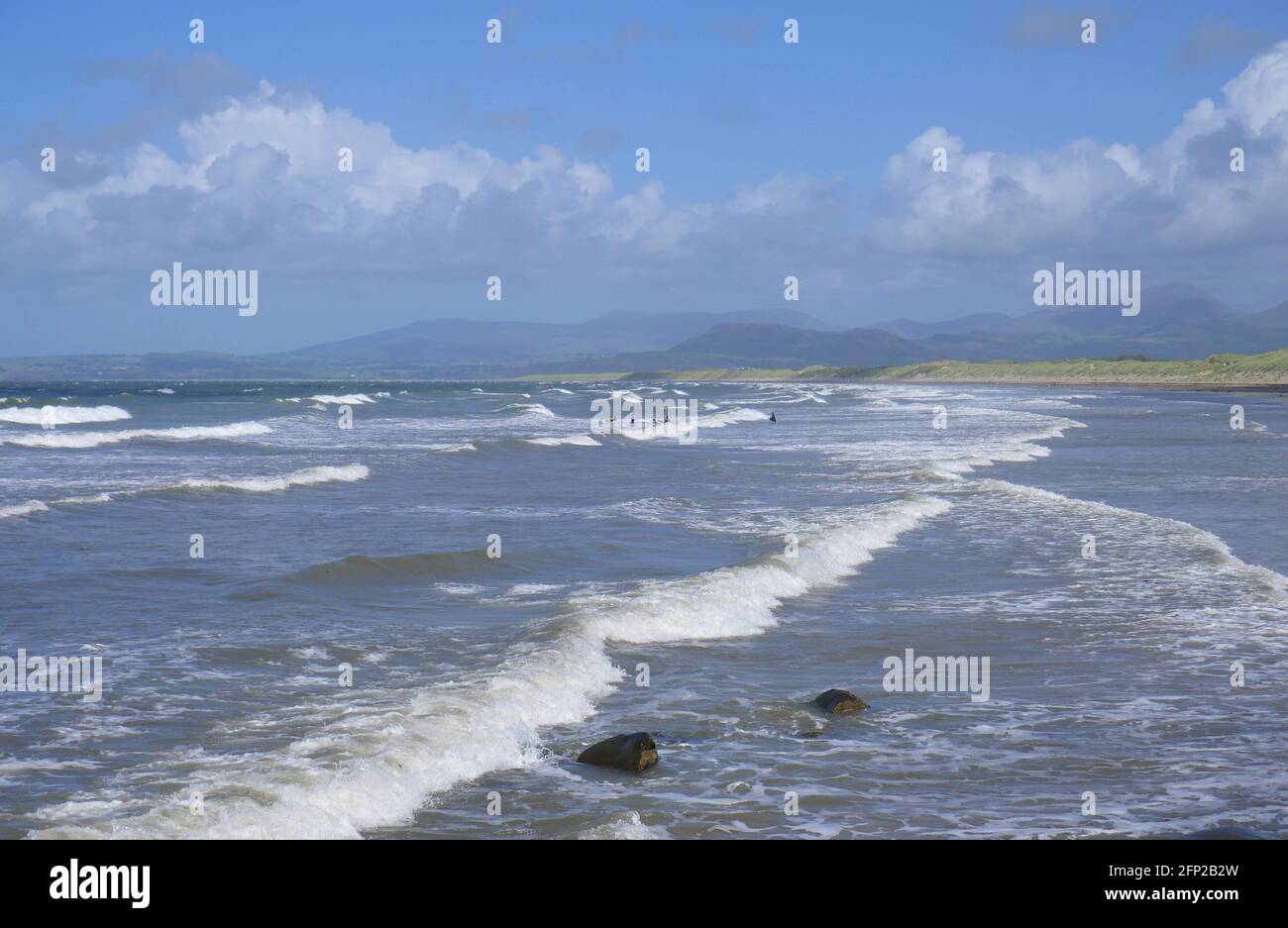 Harlech Beach Wales Stock Photo - Alamy
