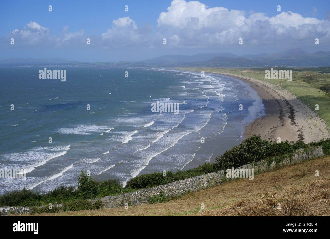 Harlech Beach Wales Stock Photo - Alamy