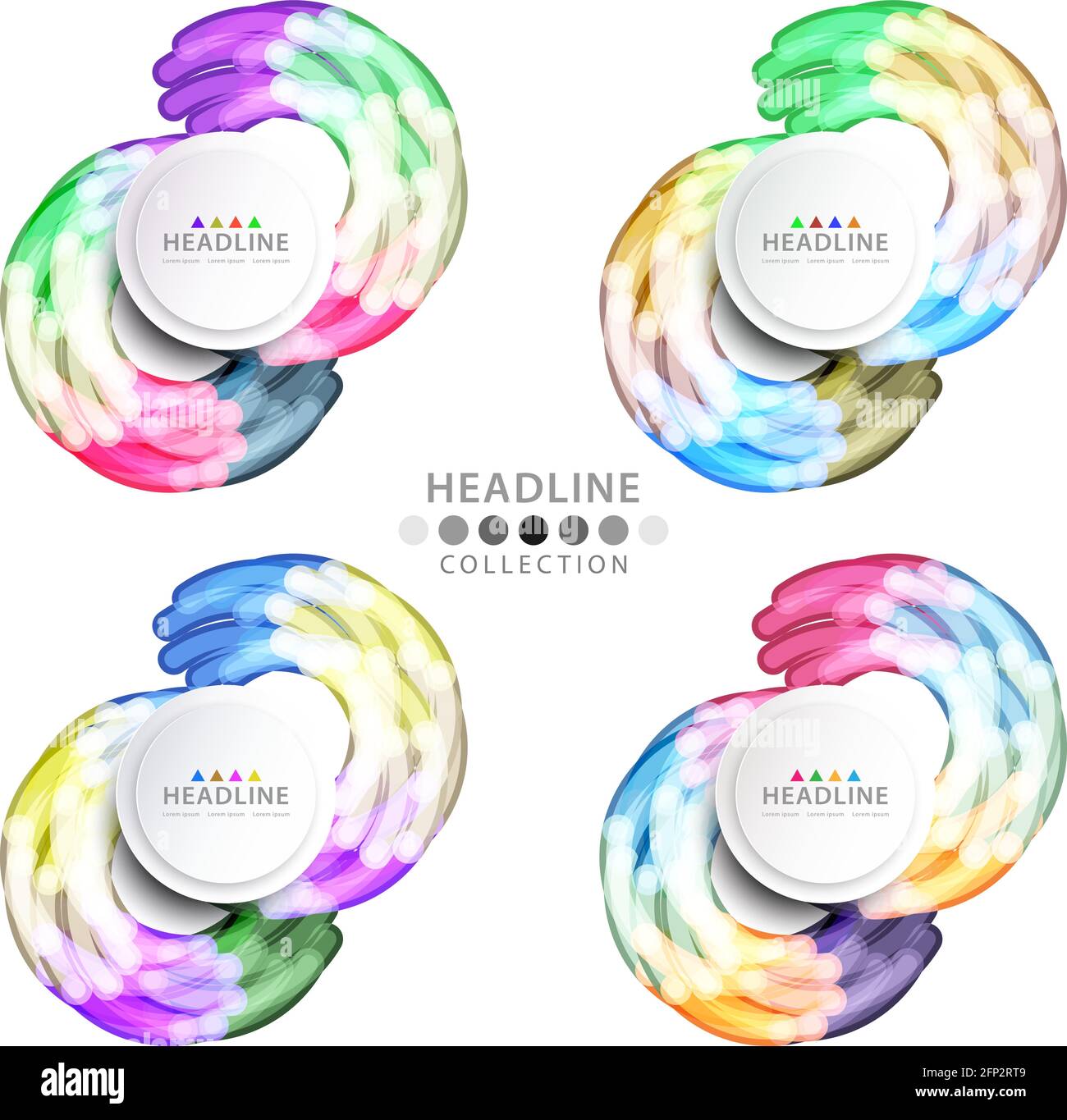 Brochure header colorful layout background template design collection ...