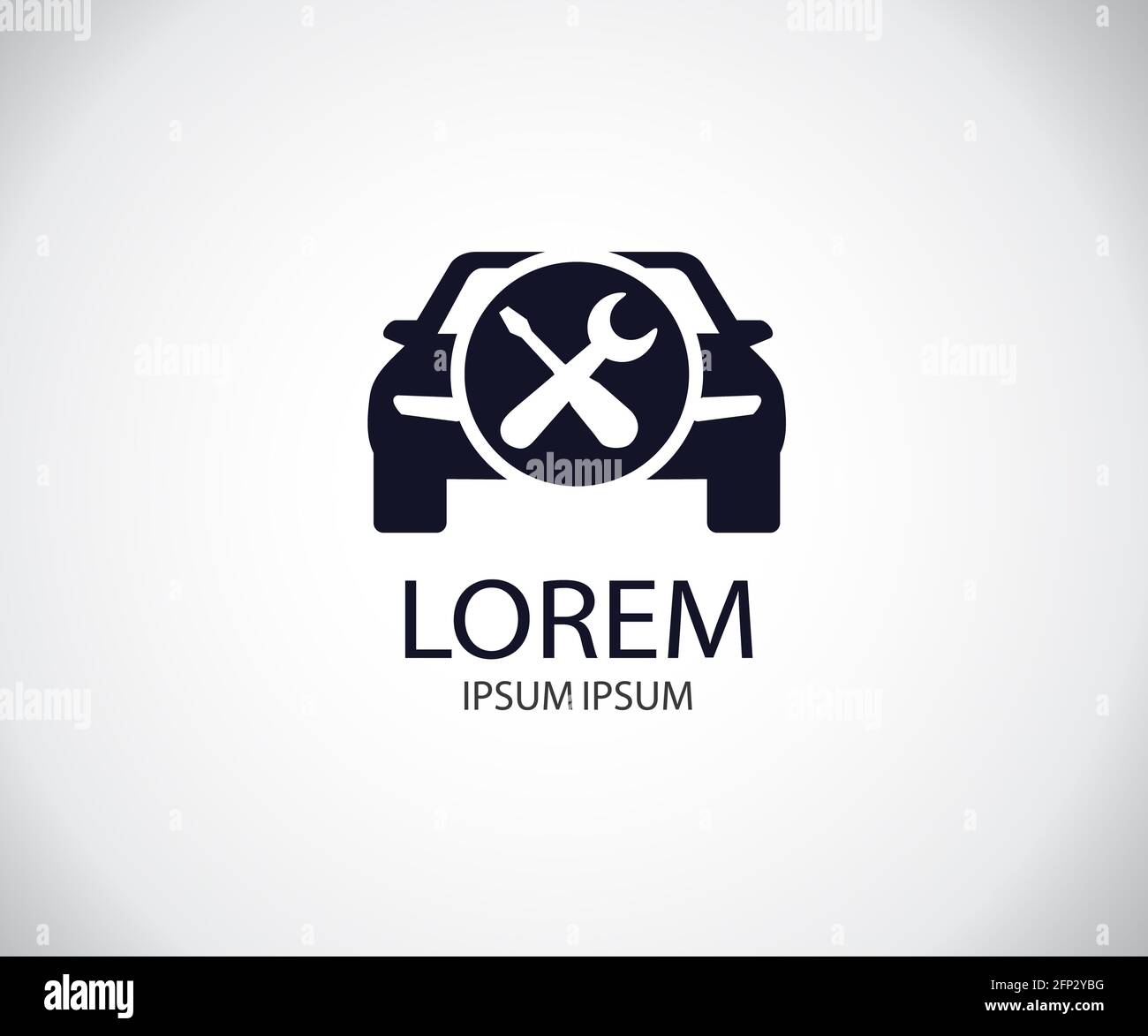 Car service icon, Flat logo design Vector illustration Stock Photo - Alamy