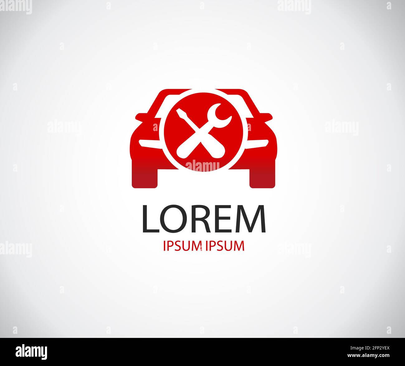 Car service icon, Flat logo design Vector illustration Stock Photo - Alamy