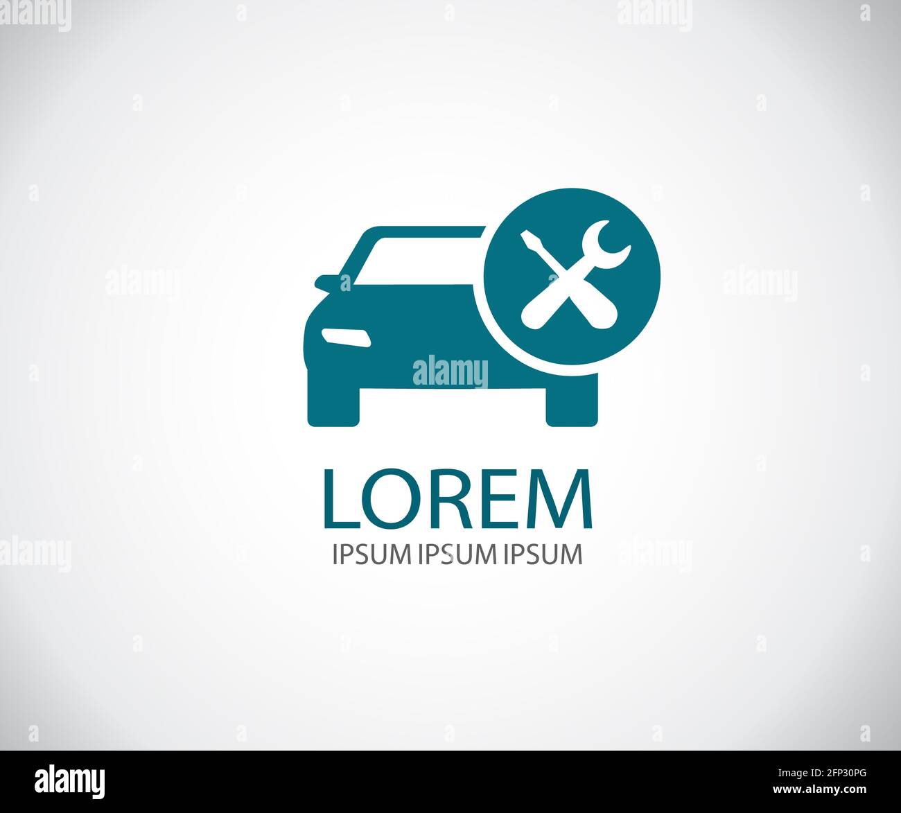 Car service icon, Flat logo design Vector illustration Stock Photo - Alamy