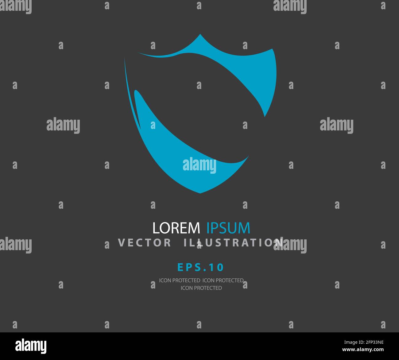 logo security company. vector shield for protection, illustration Stock ...