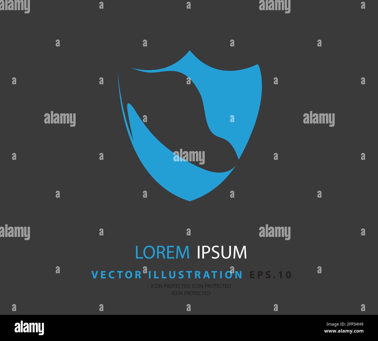 logo security company. vector emerald shield for protection, vector ...