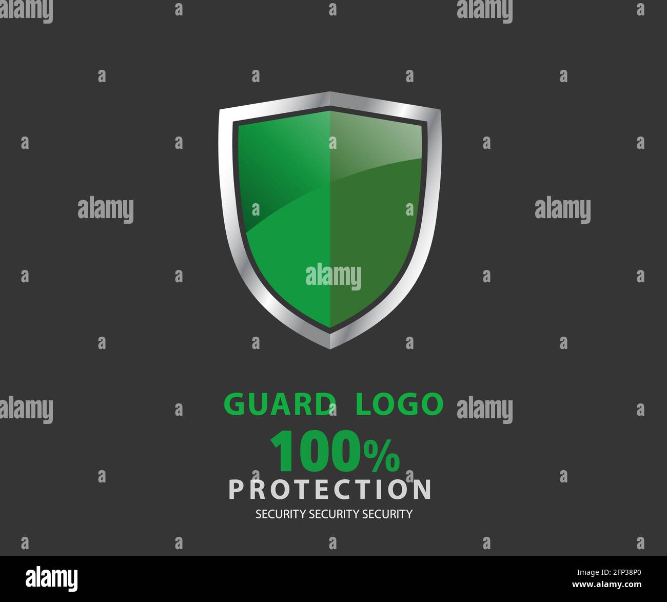 logo security company. vector emerald shield for protection, vector ...
