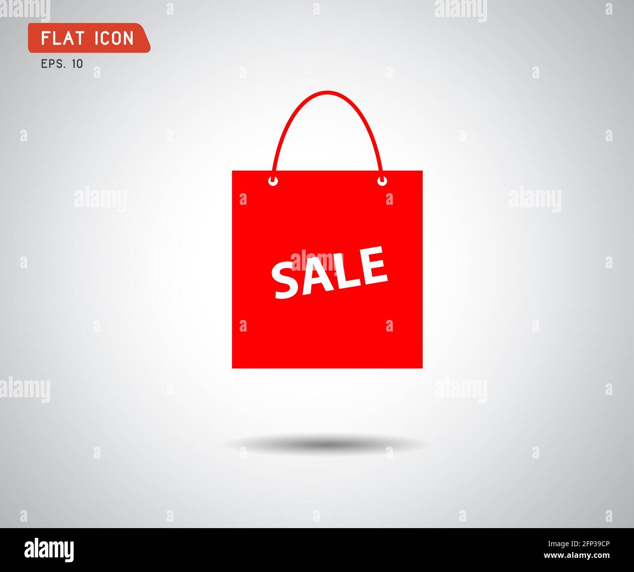 paper shopping bag vector icon illustration, online shop, sale logo eps ...