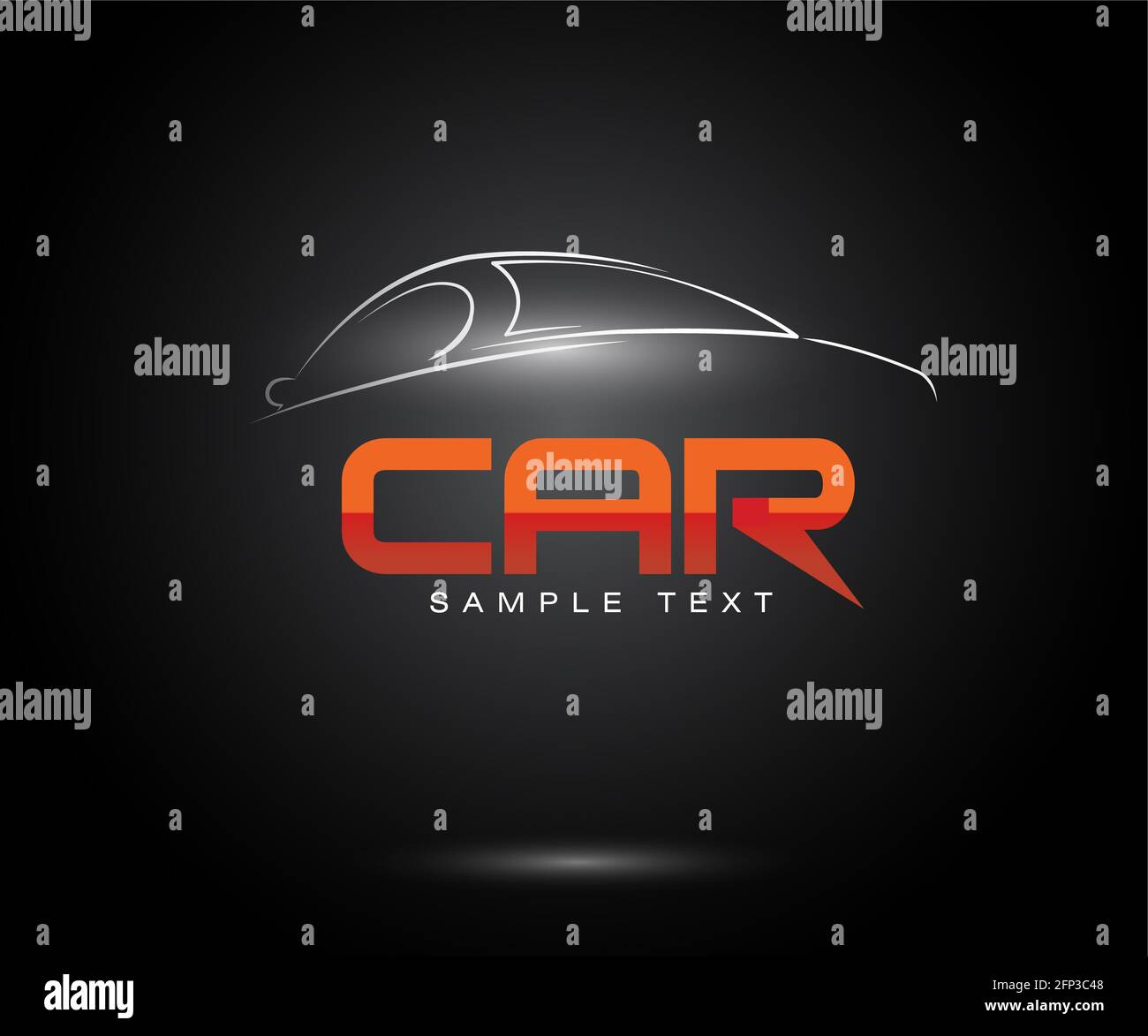 Sports Car Logo company, abstract car design concept automotive vector ...
