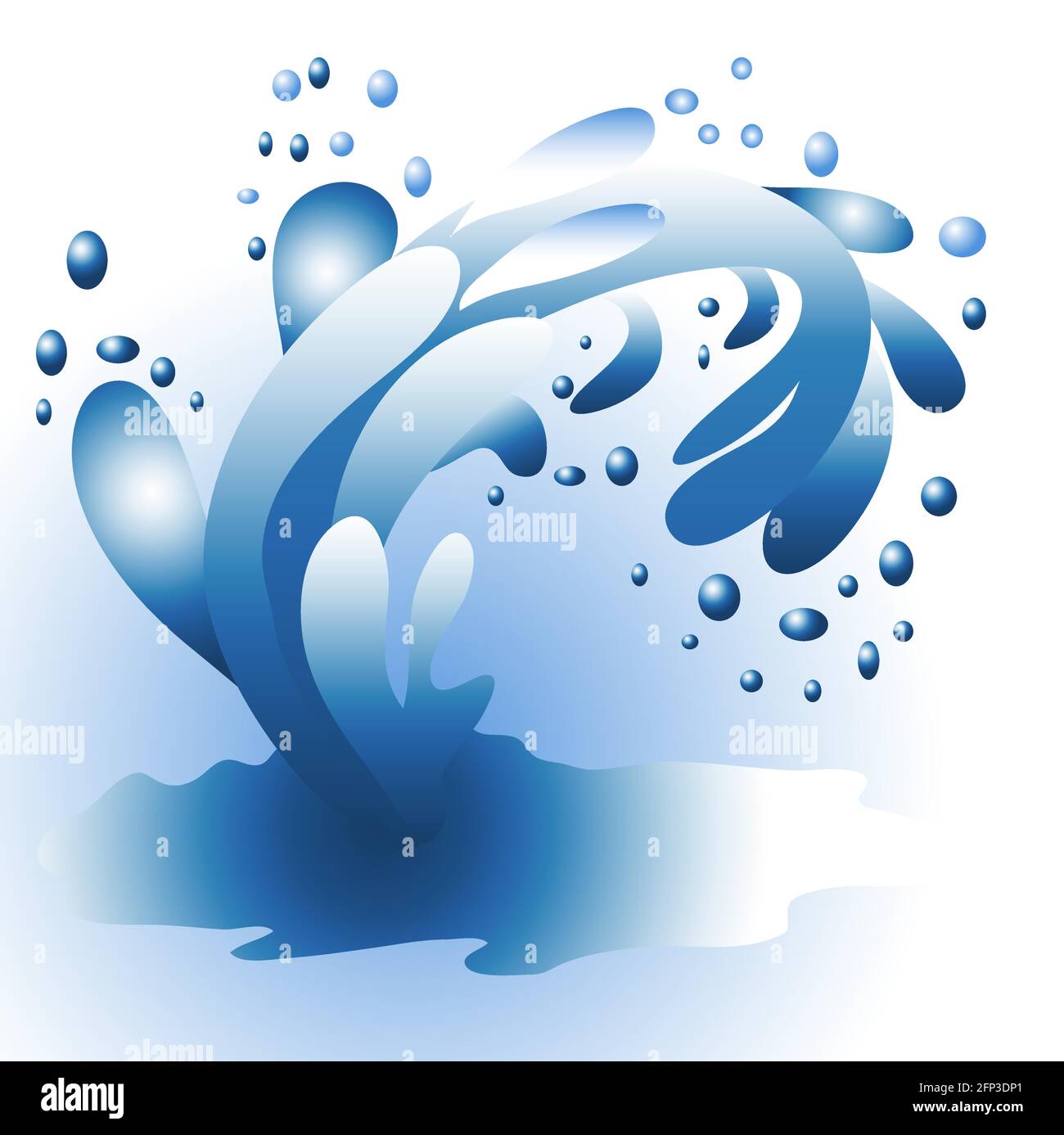 Water spraying in air Stock Vector Images - Alamy