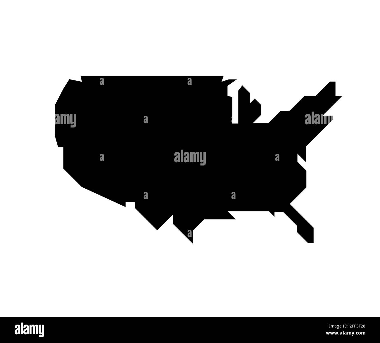 Shape country united states Black and White Stock Photos & Images - Alamy
