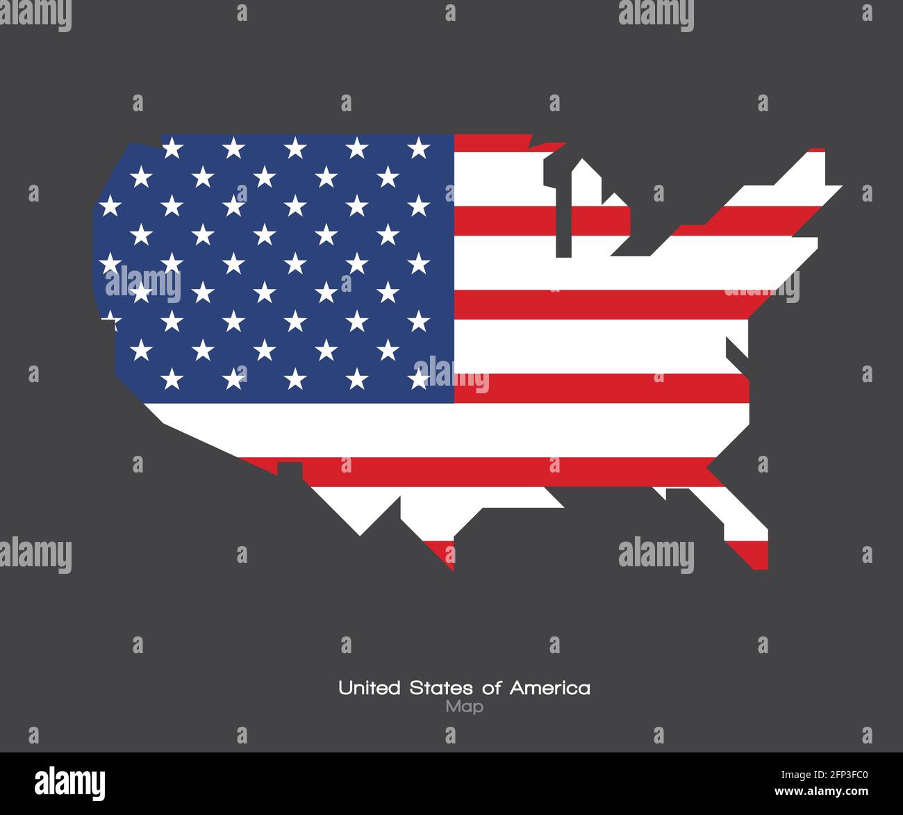 UNITED STATES OF AMERICA MAP, USA vector, Independence day background ...