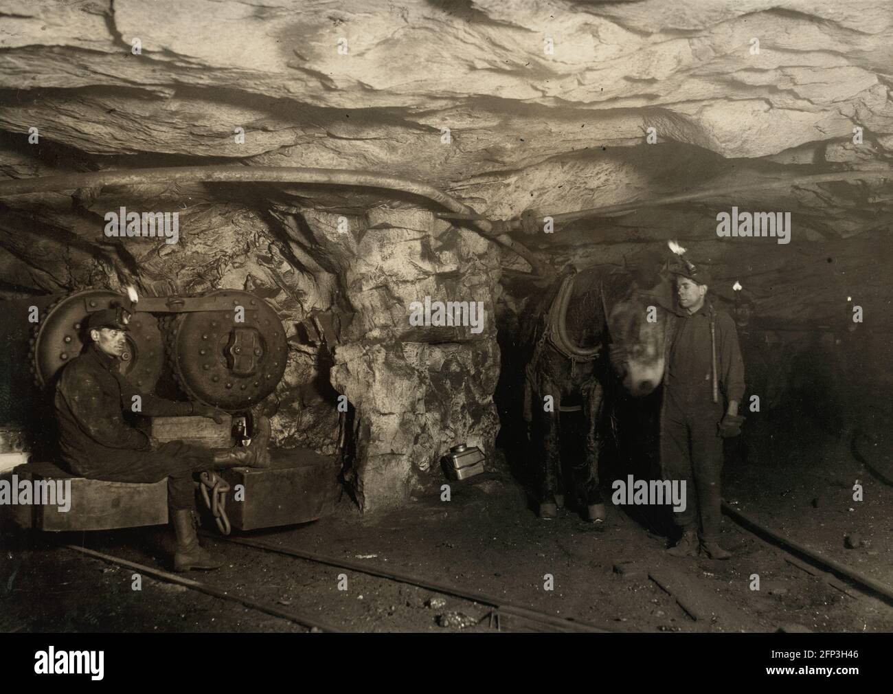 Child Labour: A child driver and his mule deep in a coal mine in ...