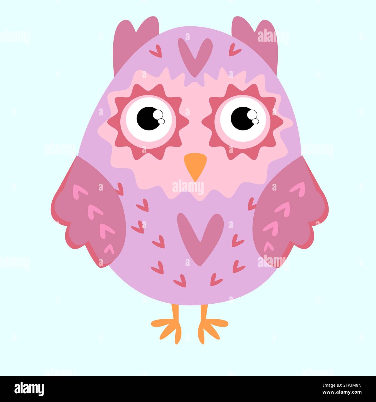 Baby Owl Clipart Pink