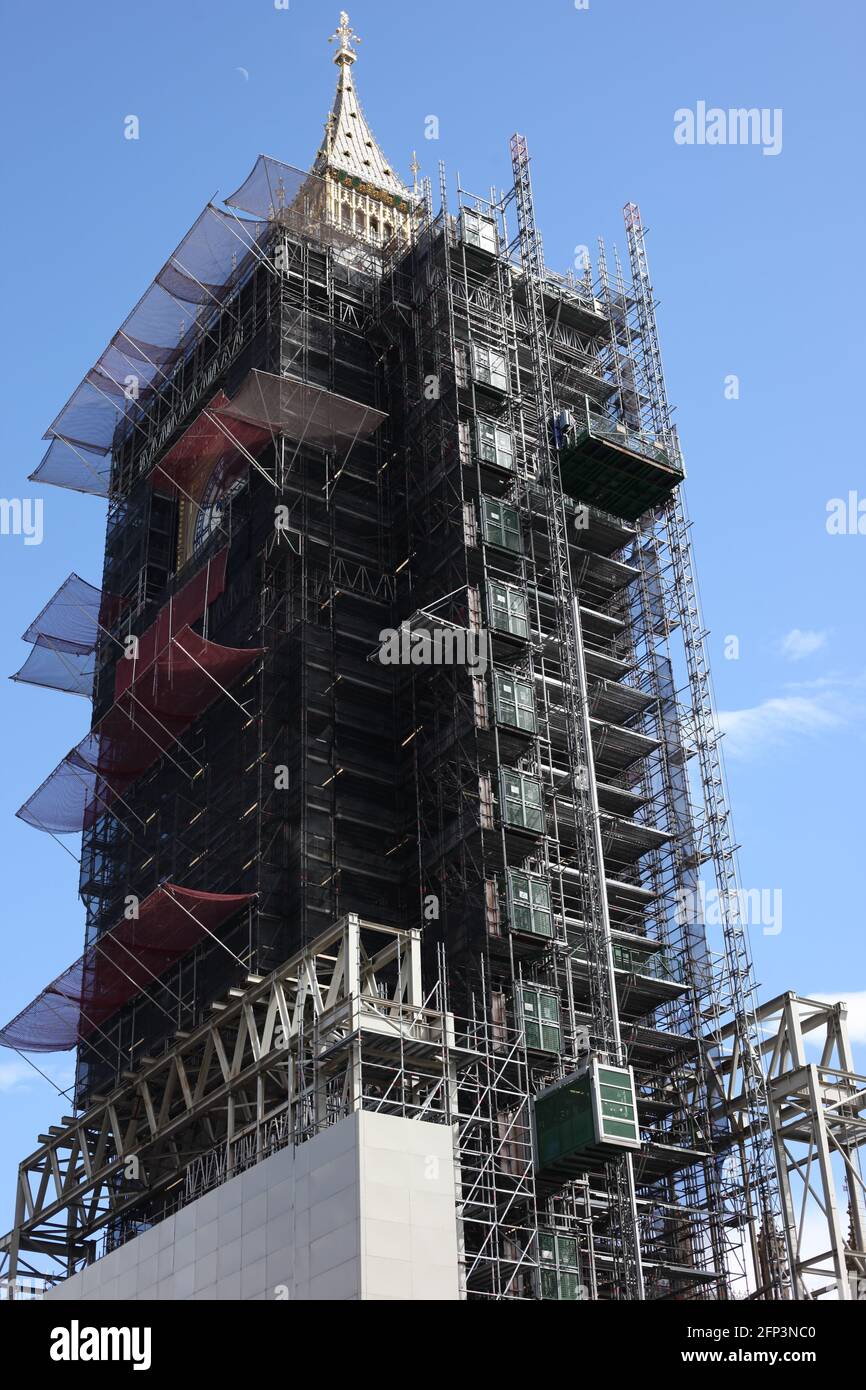 Big ben surrounded by scaffolding hi-res stock photography and images ...