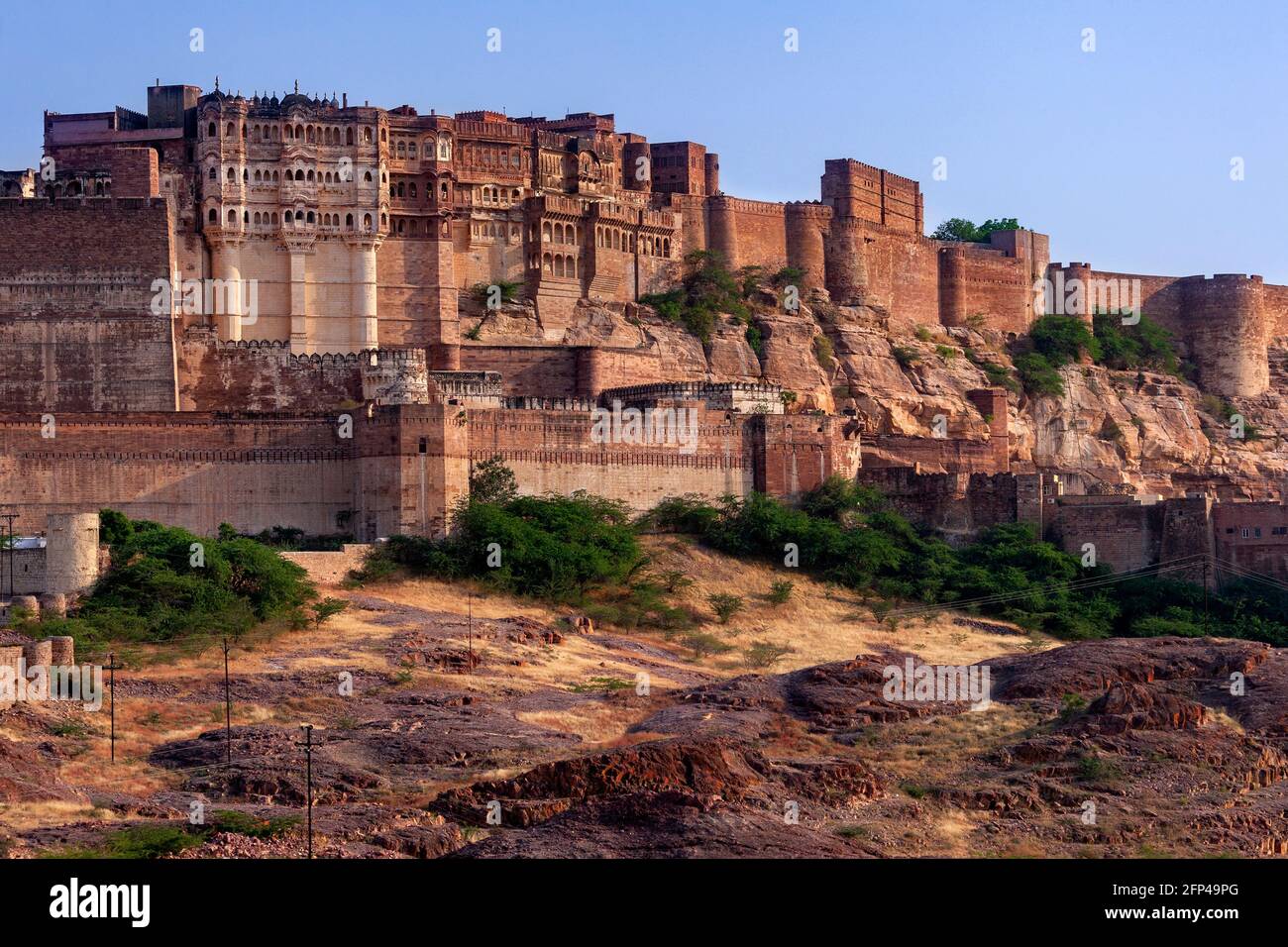 Mehrangarh Fort in Jodhpur, Rajasthan, is one of the largest forts in ...