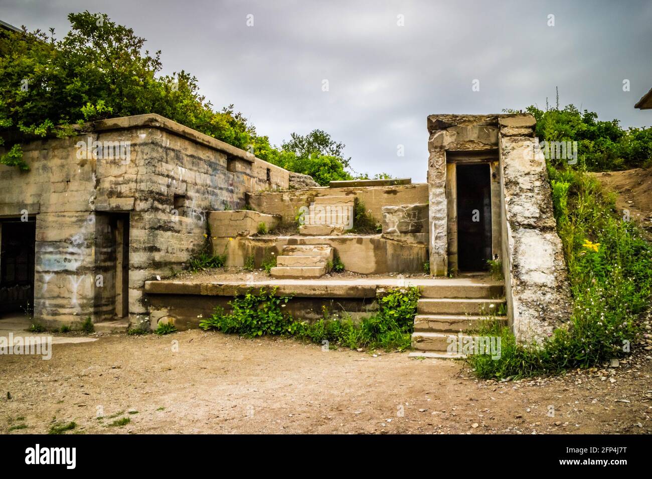 Army Ruins of Fort Williams Cape Elizabeth, Maine Stock Photo - Alamy