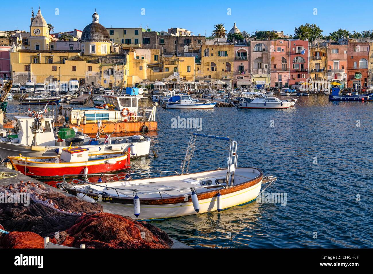 Italy Campania Procida island - Marina Grande Stock Photo - Alamy
