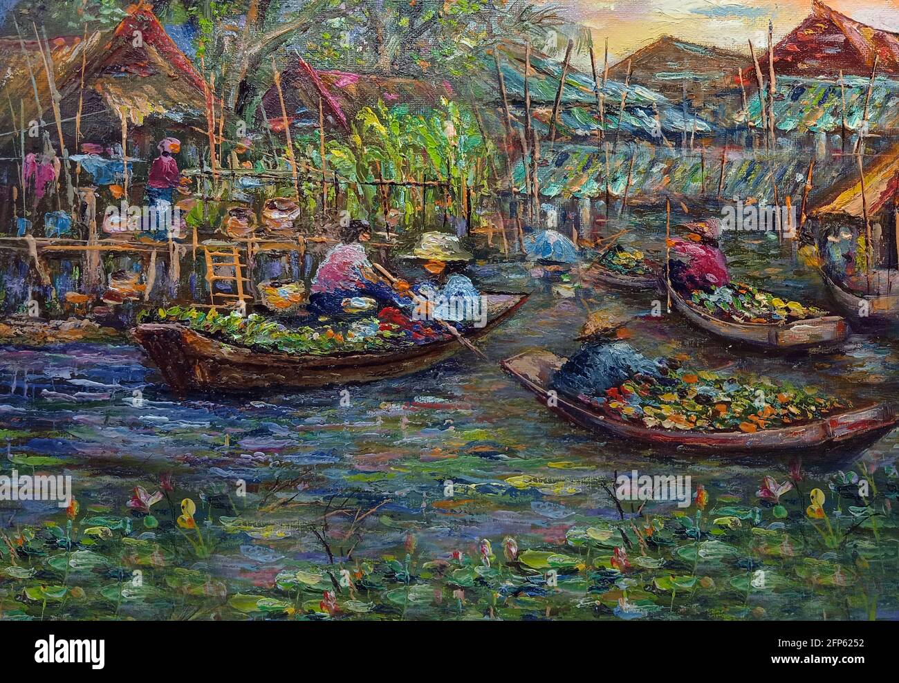 Thailand floating market colour hi-res stock photography and images - Alamy
