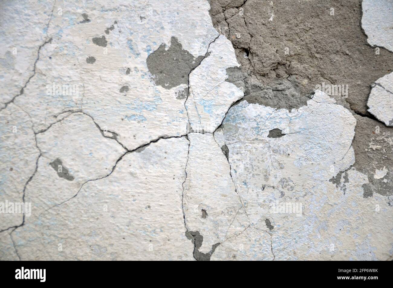 Empty old plastered wall texture. Painted problem wall surface ...