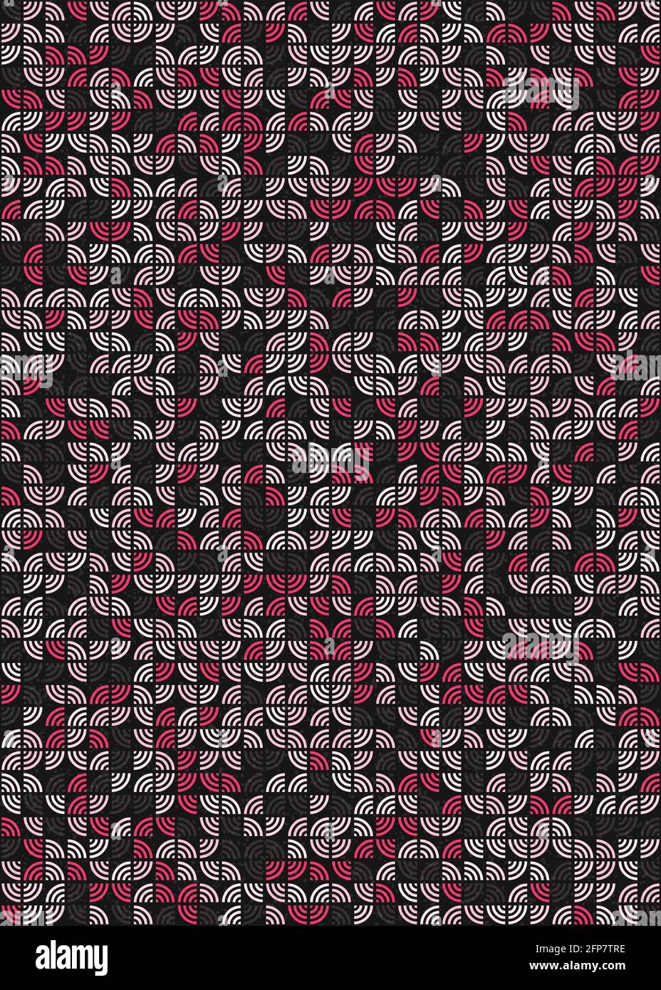 Abstract Geometrical generative computational art illustration Stock ...