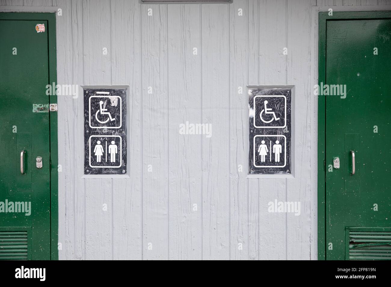 Public restroom doors hi-res stock photography and images - Alamy