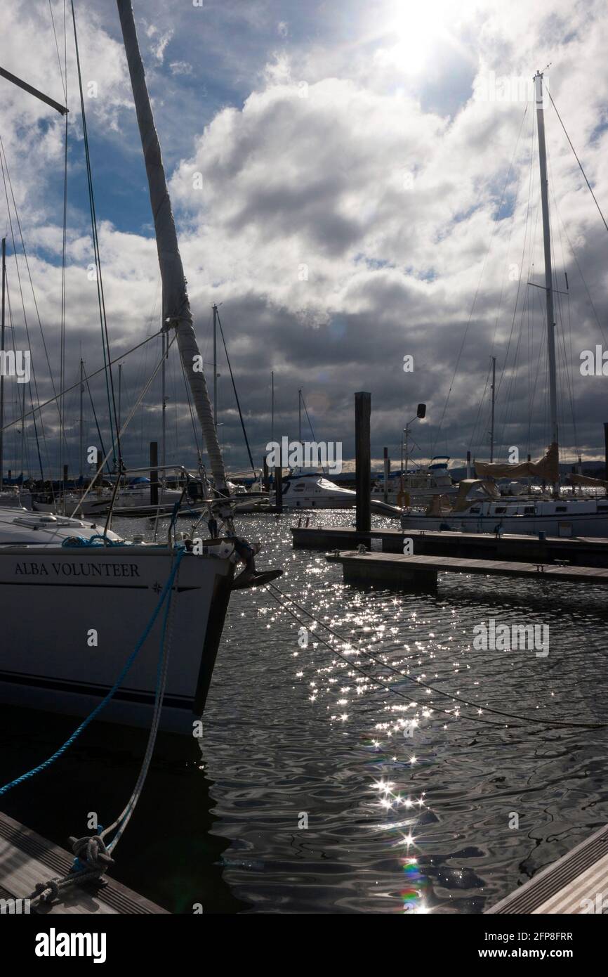 Rhu Marina, Gareloch, Scotland Stock Photo - Alamy