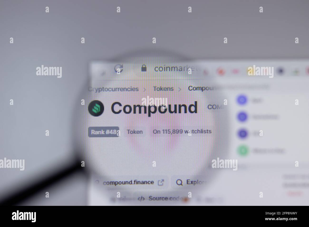 Compound cryptocurrency hi-res stock photography and images - Alamy