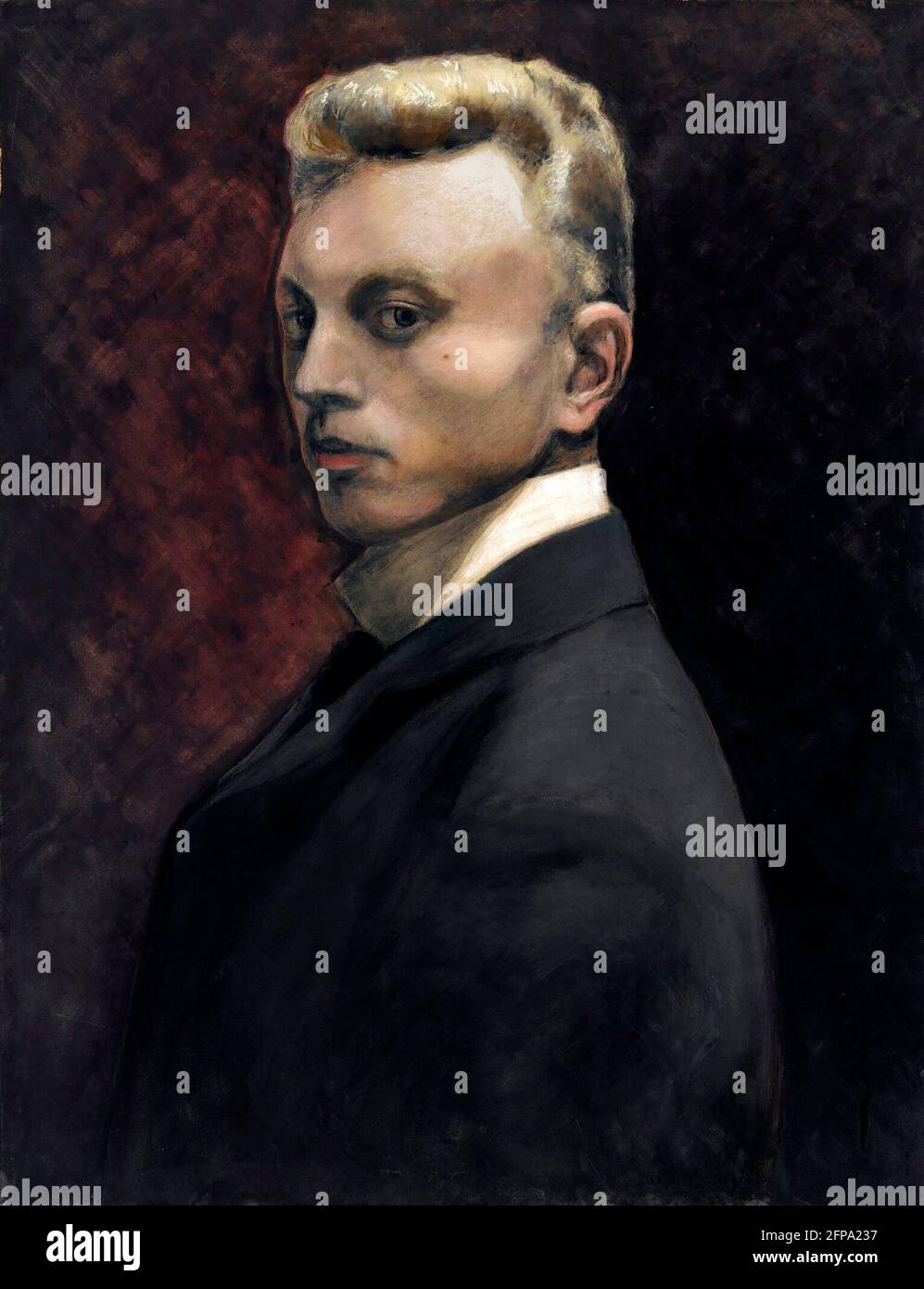 Leon Spilliaert. Self portrait of the Belgian symbolist painter, Léon ...