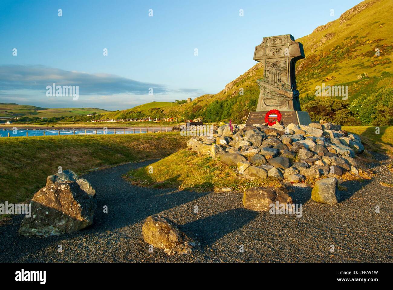 The Varyag Monument at Lendalfoot on the Ayrshire coast in Scotland ...