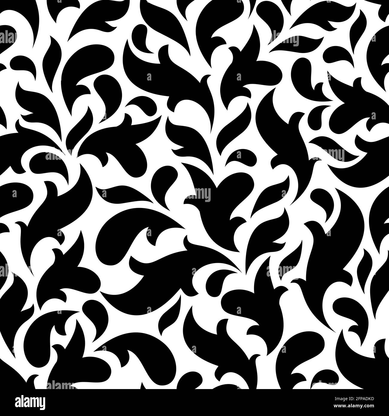 Seamless vintage floral ornament. Vector baroque background for textile ...