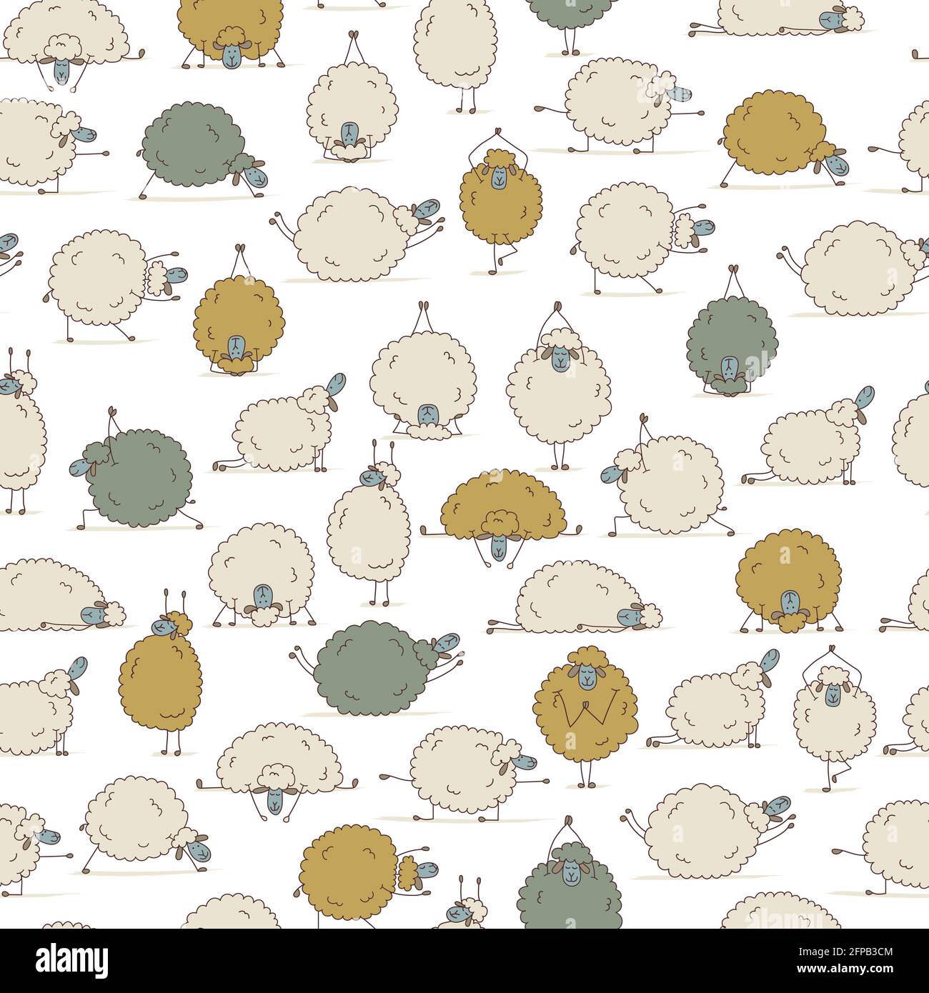 Yoga sheep Stock Vector Images - Alamy